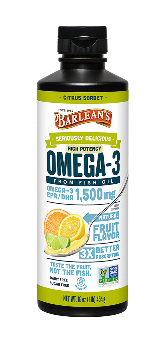 Seriously Delicious High Potency Omega-3 Citrus Sorbet 16 oz – Bluebird ...