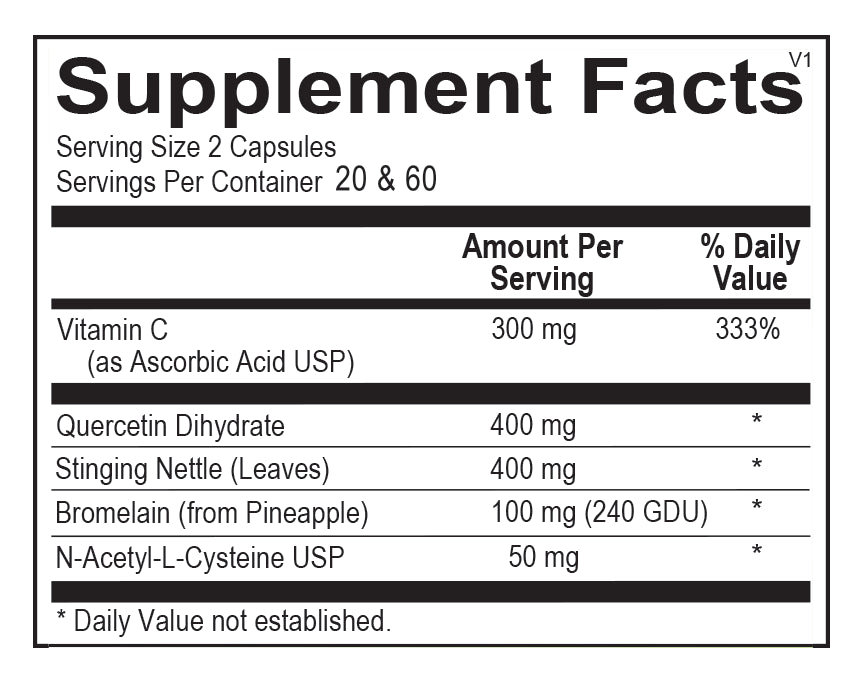 Ortho-Molecular Natural D-Hist 120 Capsules – Bluebird Pharmacy